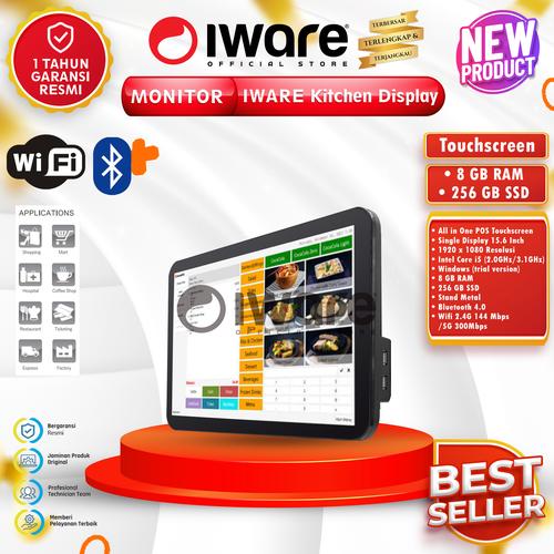 Promo Mesin Kasir Kitchen Display Iware 15"6 Touchscreen WIFI+BT+LAN ...