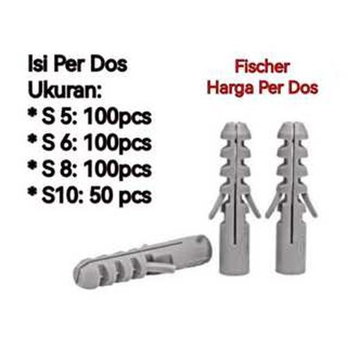 Jual WALL PLUG Baut Tanam WALL PLUG Lubang Dinding fisher / filser - S5 ...