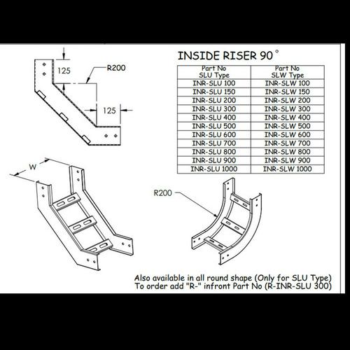 Jual Cable Ladder Inside Riser/IR Ladder Hotdip 500x100 Plat 1.8 SPHC ...