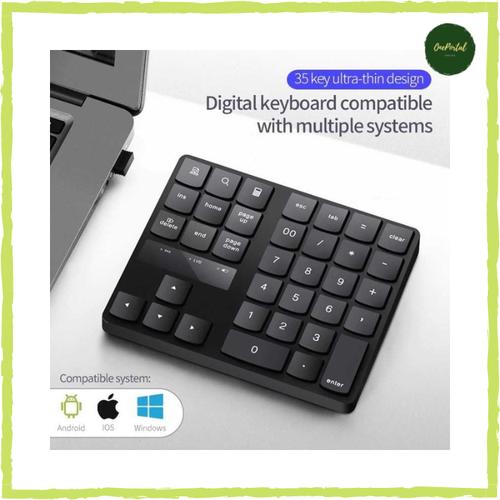 Jual Keypad Numpad Keyboard Numerik Multimedia Wireless 2.4GHz 35 ...