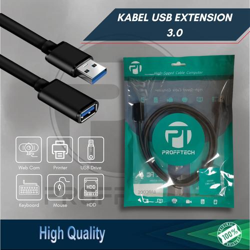 Jual Kabel USB Extension 3.0 High Speed Data.PROFF TECH. 1.5Meter - 5 Meter - 1.5 Meter ...