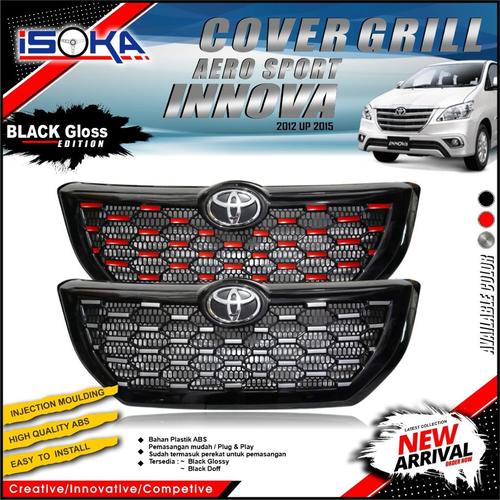 Jual GRILL GRAND INNOVA 2014 2015 AERO SPORT STYLE GRILL INNOVA BARONG ...