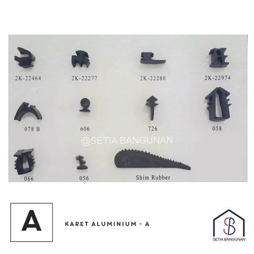 Jual Karet Aluminium Jendela - A - Hitam Black - 2K-22464 - Jakarta ...