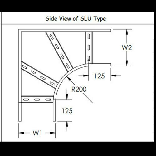 Jual Cable Ladder Elbow/Kabel Siku Ladder Elektro 200x100 Plat 1.2 SPHC ...