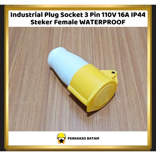Jual Industrial Socket 3 Pin 110V 16A IP44 Mobile Mounting Steker ...