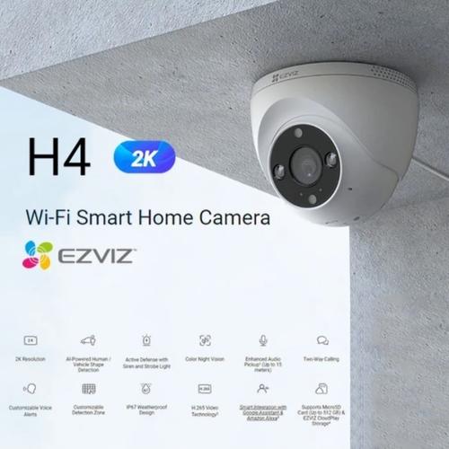 Jual Ezviz H4 2K 3MP Wireless Outdoor Dome Color Night Two Way Talk Alarm - Kota Medan - Global ...