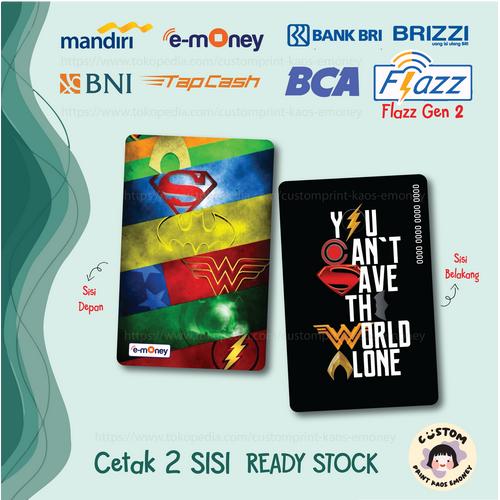 Jual KARTU EMONEY MANDIRI BCA GEN2 BNI BRI SUPERHERO JUSTICE LEAGUE KEREN - MANDIRI EMONEY ...