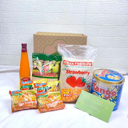 Jual Parcel Sembako Lebaran Beras Teh Gula Indomie Sirup Wafer Ar Rahim ...