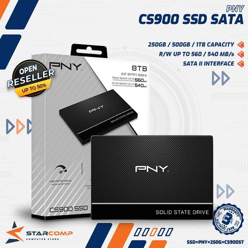 Jual Pny Cs900 250Gb / 500Gb / 1Tb Ssd Internal Sata Iii 2.5" Cs 900 ...