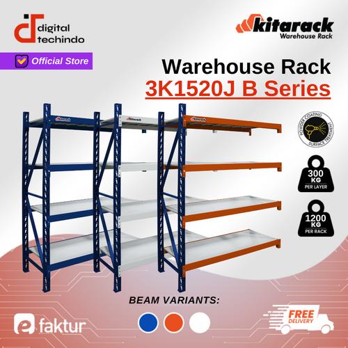 Promo Rak Gudang Besi 300kg / Layer Rack Gudang 2M P 1.5M Jointer Rack ...