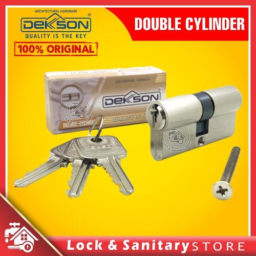 Jual Dekson /Dekkson CYL DC DL 60MM SN Double Cylinder Silinder Kunci Pintu - DKS 60MM STD ...
