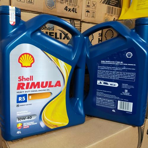 Jual Oli Shell Rimula Diesel R5E 10w-40 CI-4 Galon CRDI Asli - 4lt ...