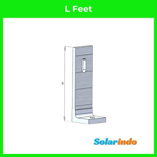 Jual Mounting Solar Panel / L Feet - 80mm - Baut Baja - Jakarta Utara ...