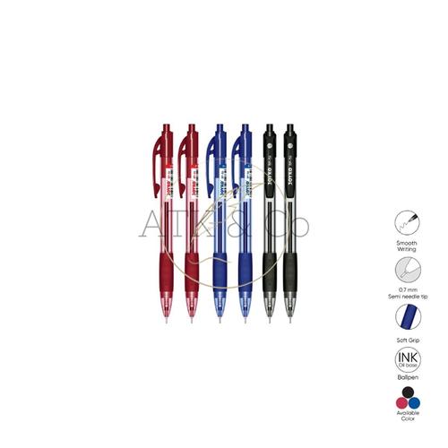 Jual Pulpen Pena Joyko 0.7mm BP-56 Bolpen Ball Pen Hitam Biru Merah 0,7 ...