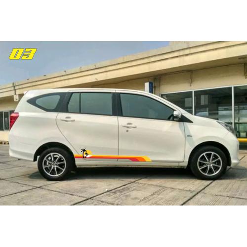 Jual sticker mobil cutting side decal mobil toyota calya minimalis 03 ...
