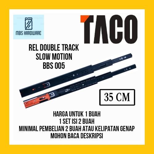 Jual Taco Rel Laci Double Track Slow Motion 37mm / Rel Laci BBS 005 / ...