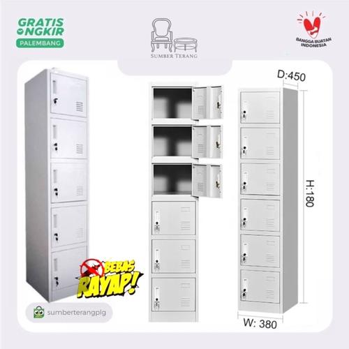 Jual Locker Besi 5 pintu Lemari Buku Plat Filling Cabinet Loker ...