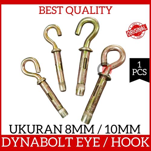 Jual Eye Hook Dynabolt Dina Bolt Baut Gantung Tanam Beton M10 M8 8mm ...