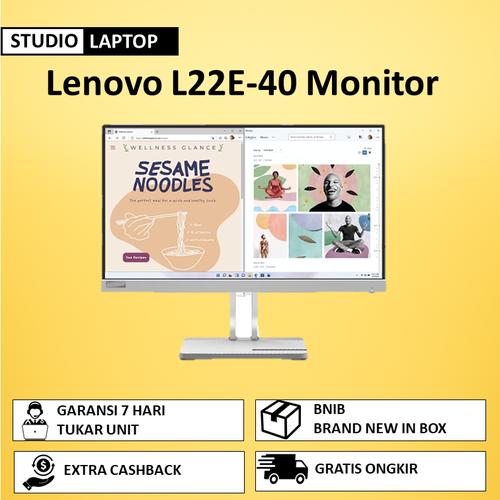 Promo Lenovo L22E-40 Monitor 22 Inch FHD VA 4ms 75Hz FreeSync HDMI VGA ...