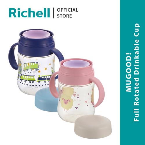 Promo RICHELL - MUGOOD! Full Rotated Drinkable Cup /Gelas Minum Anak / Train - Pink - Jakarta ...