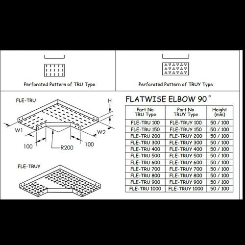 Jual Cable Tray Elbow/Kabel Siku/Elbow Tray Elektro 250x100 Plat 1.2 ...