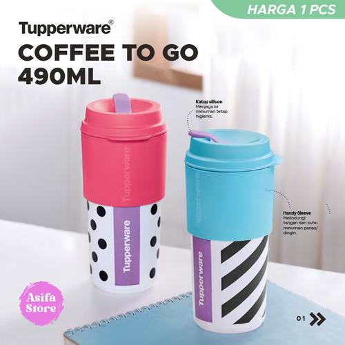 Promo Tupperware Coffee To Go 490ml - Botol Minum Cup Lucu Unik ...