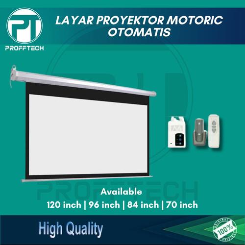 Promo Layar Proyektor Motoric Otomatis 3M x 2M - Wall Screen Projector ...
