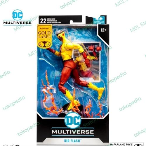 Jual McFarlane Action Figure - DC Multiverse Kid Flash Gold Label ...