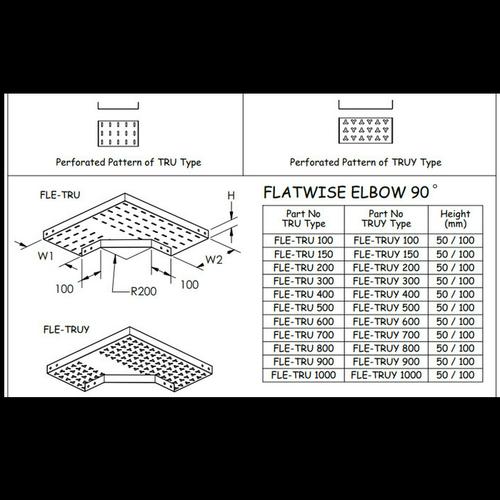 Jual Cable Tray Elbow/Kabel Siku/Elbow Tray Elektro 200x100 Plat 1.2 ...