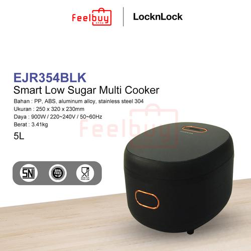 Promo LocknLock Smart Low Sugar Multi Cooker 5L BLACK - EJR354BLK ...