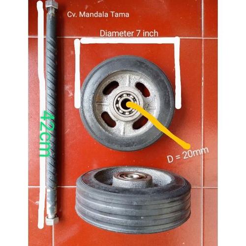 Jual roda troli gledekan 7 in set as - 62cm - Jakarta Utara - Rukyan ...