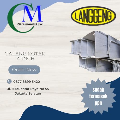 Jual Talang PVC Kotak Langgeng 4 - SG140 - Panjang 1 meter - Jakarta ...