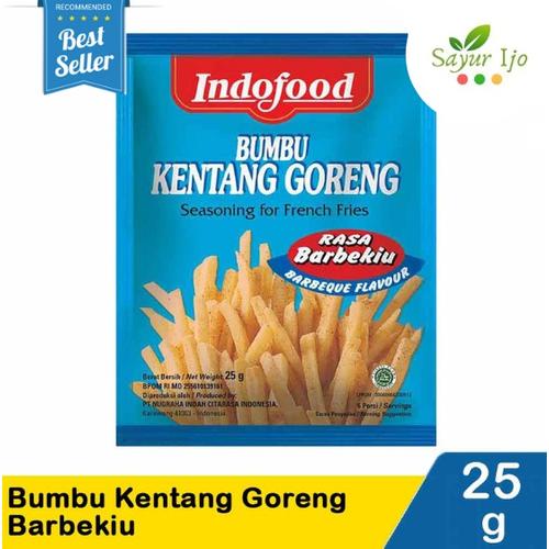 Promo INDOFOOD Bumbu Kentang Goreng Barbekiu 25 Gram / Pack Bubuk BBQ ...