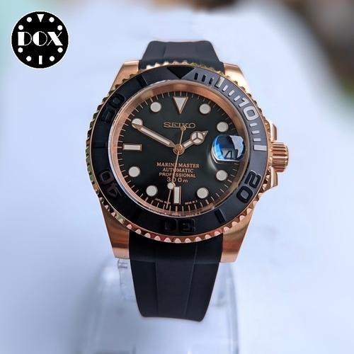Jual Mod Seiko Yacht Master Rose Gold NH35 Automatic Submariner Sapphire - Kota Bekasi - DOXMOD ...