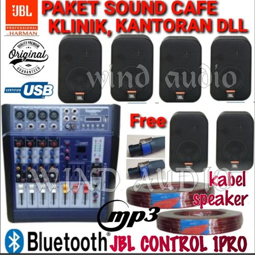 Jual PAKET SOUND SYSTEM INDOOR CAFE AULA RESTO KANTOR JBL CONTROL 1PRO ...