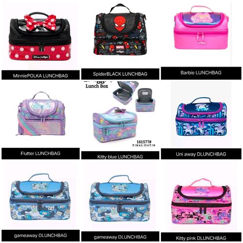 Jual Smiggle Lunch Bag Ariel, Minecraft, Princess,Jurasic,Minnie ...
