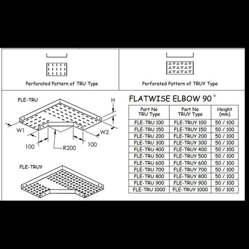 Jual Cable Tray Elbow/Kabel Siku Tray 1000x100 Plat 1.8 SPHC ...