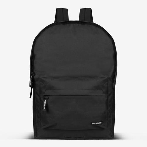 Jual Tas Backpack Ransel Sekolah Stylish Polos Murah - Hitam - Kota ...