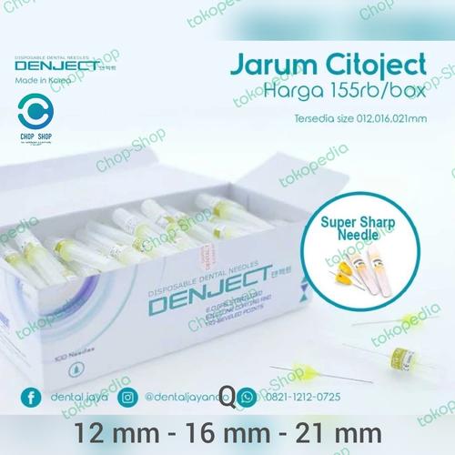 Jual ORIGINAL Denject Jarum Citoject Karpul Needle - Diodent Korea ...
