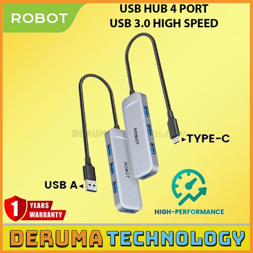 Jual ROBOT H140-80 TERMINAL ADAPTOR USB HUB 4 PORT ADAPTER KOMPUTER ...