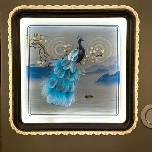Jual Lampu LED Plafon atau Dinding Kotak Motif Lukisan 8234 Diameter ...