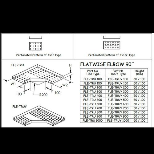 Jual Cable Tray Elbow/Kabel Siku/Elbow Tray Elektro 150x50 Plat 1.2 ...