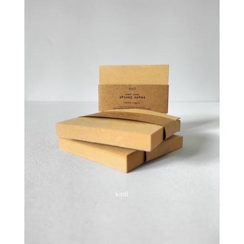 Jual brown paper sticky notes kraft memo note kertas tempel - sticky ...