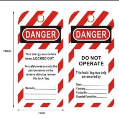 Jual Safety PVC Tagout Label Lockout BP-P01& BP-P02 - BP-P01 - Jakarta ...