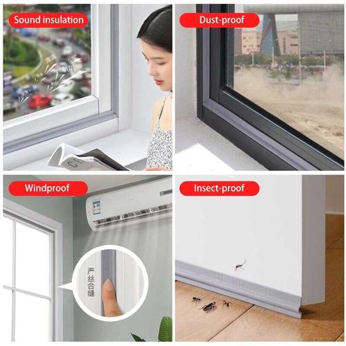Jual Lis Peredam penutup Celah Pintu Jendela/Door Seal Penahan Angin ...