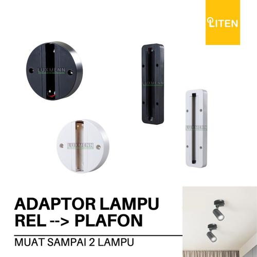 Promo Adaptor Lampu Track Rel ke Plafon / Bracket Mounting Tracklight ...