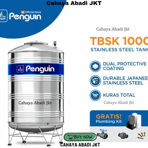Jual TANKI / TOREN STAINLESS STEEL PENGUIN TBSK + KAKI - 1000ltr ...