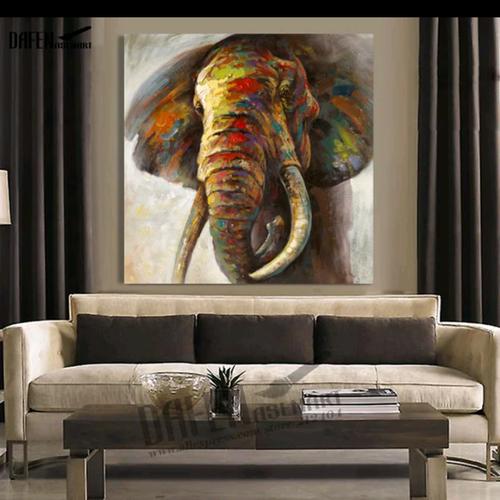 Jual Lukisan abstrak gajah 120x120 cm plus frame - Kab. Bandung ...