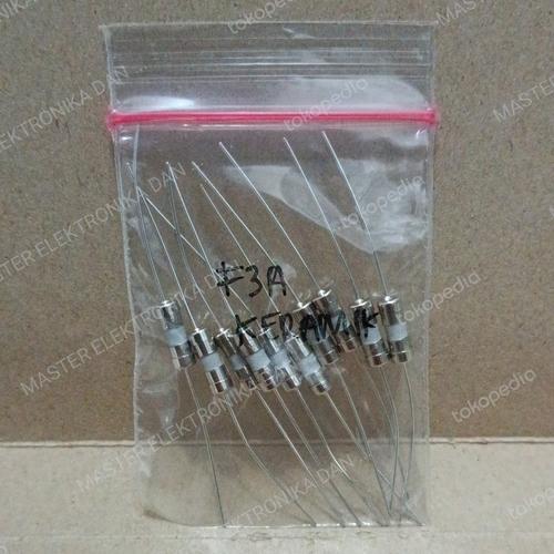 Jual 7202 fuse sekering sikring fius kaki pcb keramik 3a 3ampere 3 ...