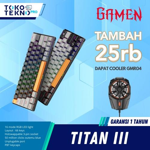 Jual Gamen Titan III / 3 RGB Mechanical Gaming Keyboard - Jakarta Utara - TokoTeknoPro | Tokopedia